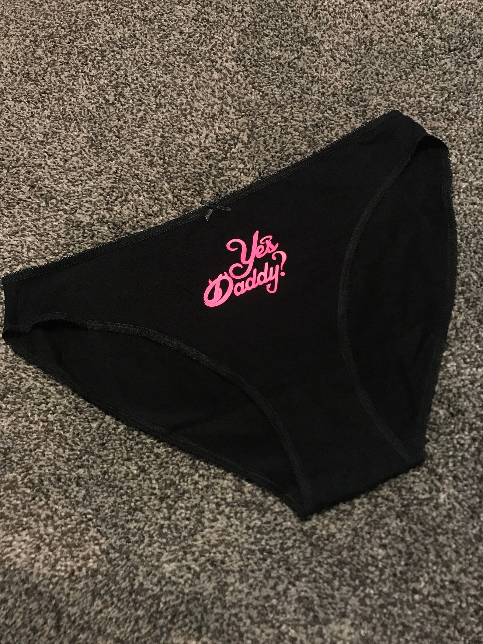 Yes Daddy Knickers Neon Pink Yes Daddy Panties Daddy Etsy