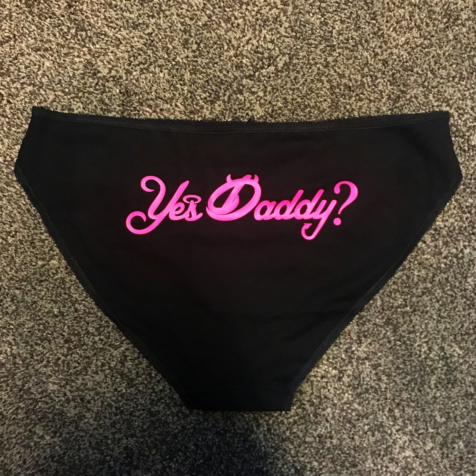 Yes Daddy Knickers Neon Pink Panties Daddy Knickers Ddlg Etsy