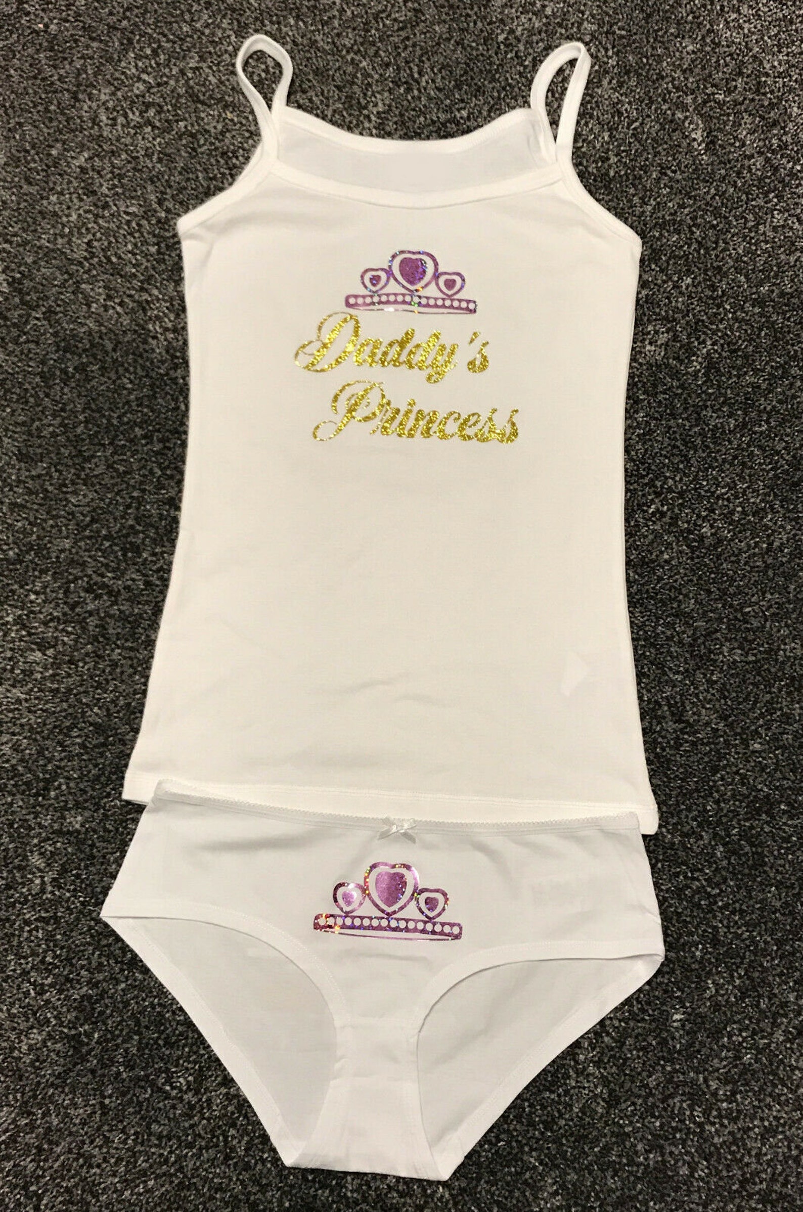 Daddys Princess Knickers Vest Twin Set Bdsm Bondage Etsy