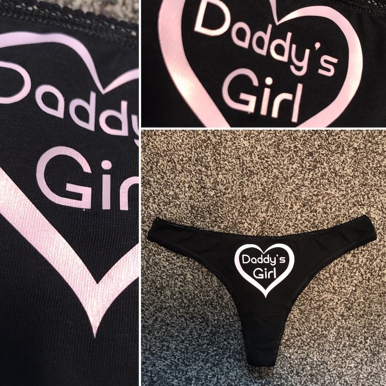 Daddys Girl Thong Naughty Underwear Ddlg Kinky Bdsm Sub Etsy Australia