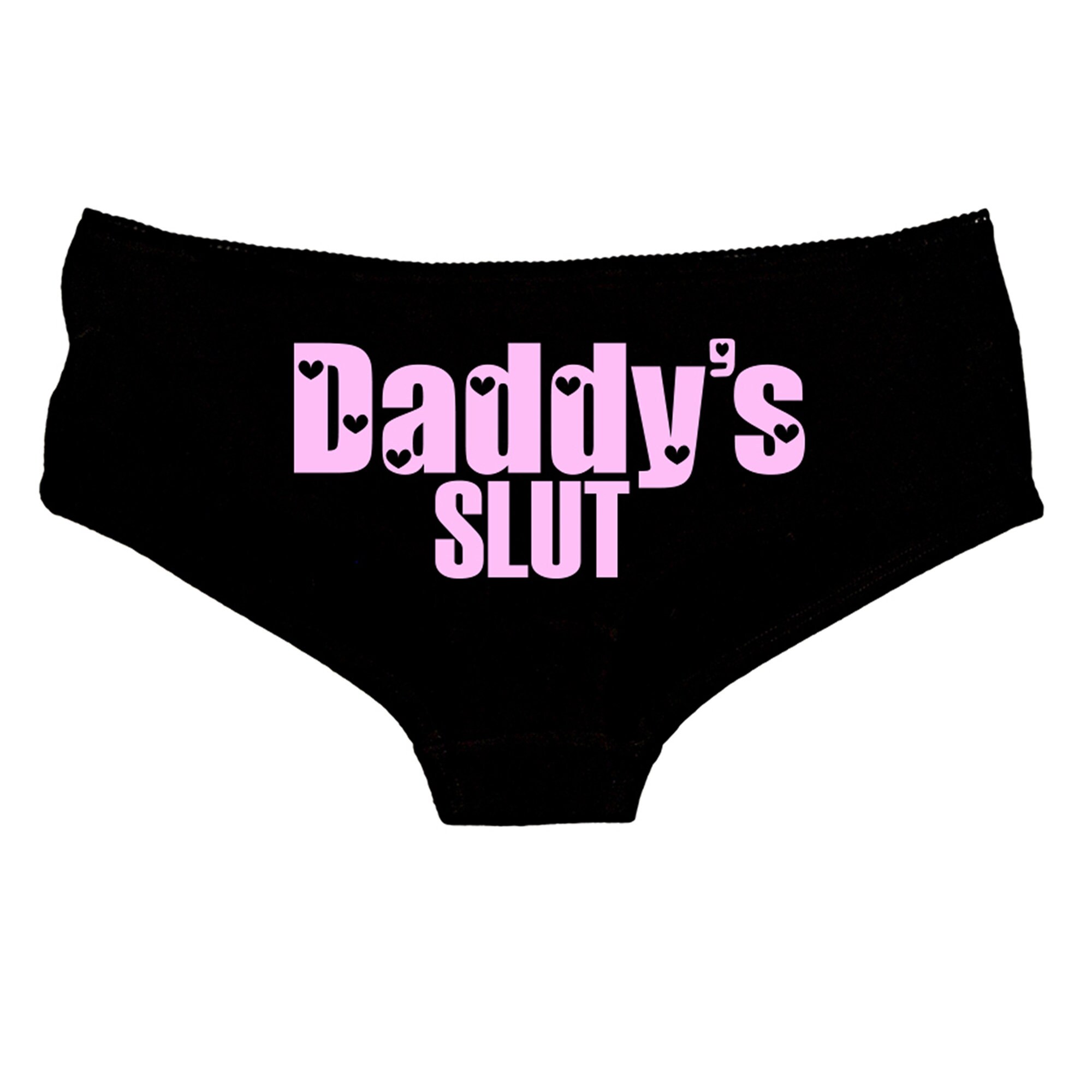 Daddys Slut Set Knickers Vest Cami Thong Shorts Bdsm Etsy