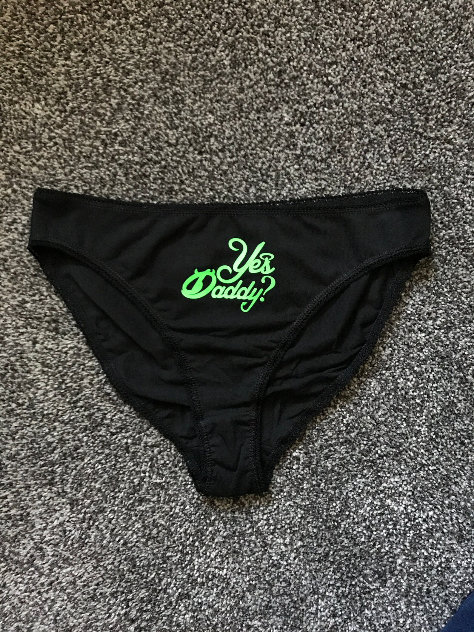 Yes Daddy Knickers Neon Green Panties Daddy Knickers Ddlg Etsy