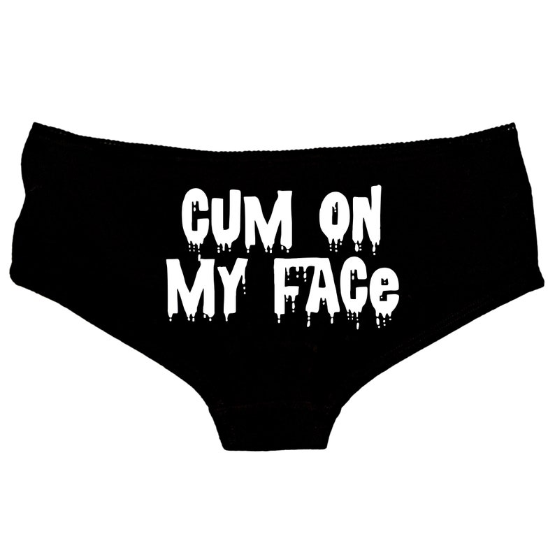 Cum On My Face Knickers Panties And Camisole Set Facial Etsy