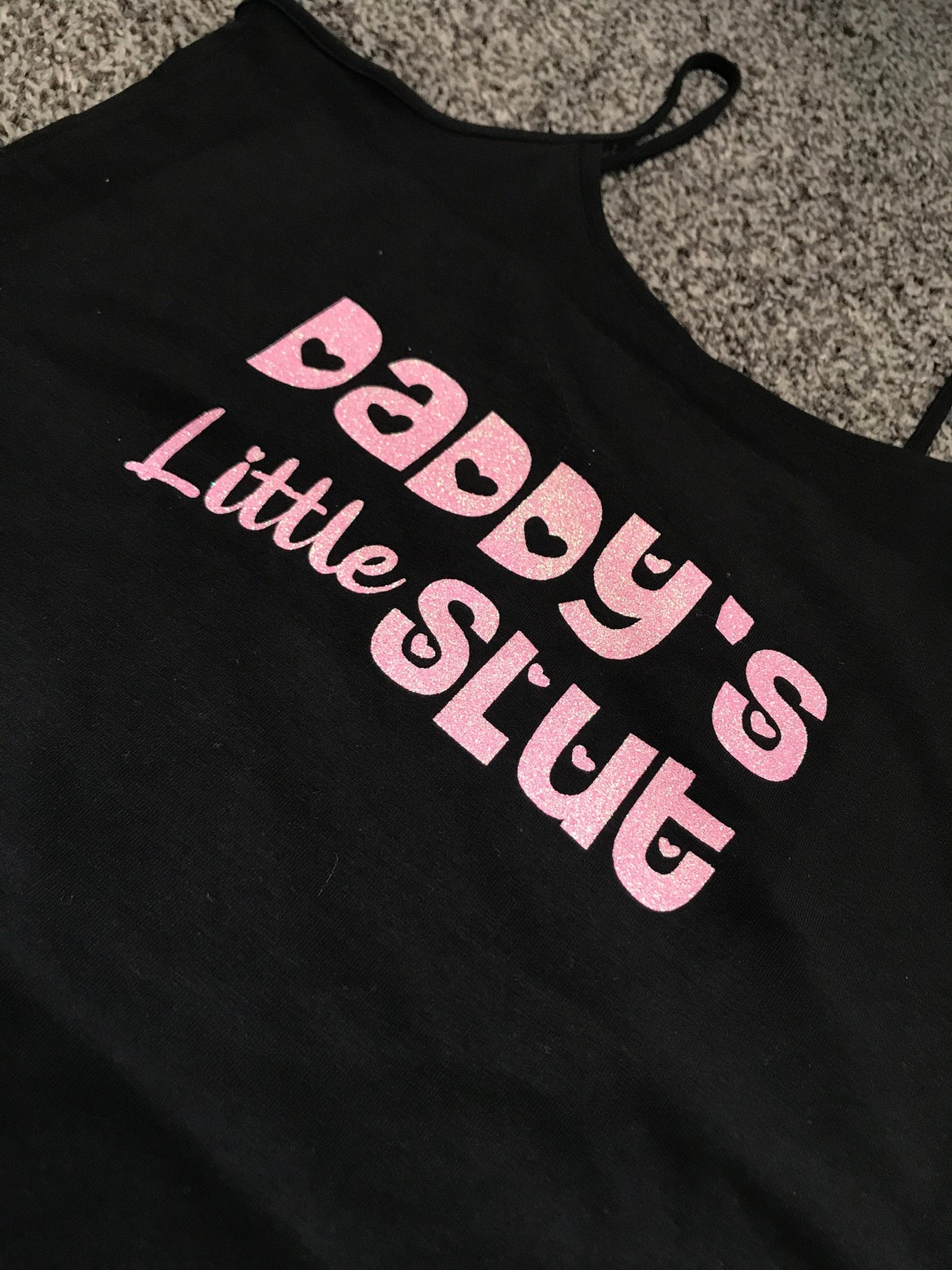 Daddy's Little Slut T Shirt Vest/cami BDSM Bondage - Etsy UK