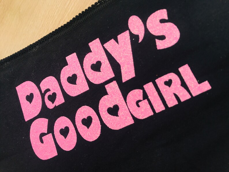 Daddys Good Girl Knickers Sparkly Pink Panties Daddy Etsy