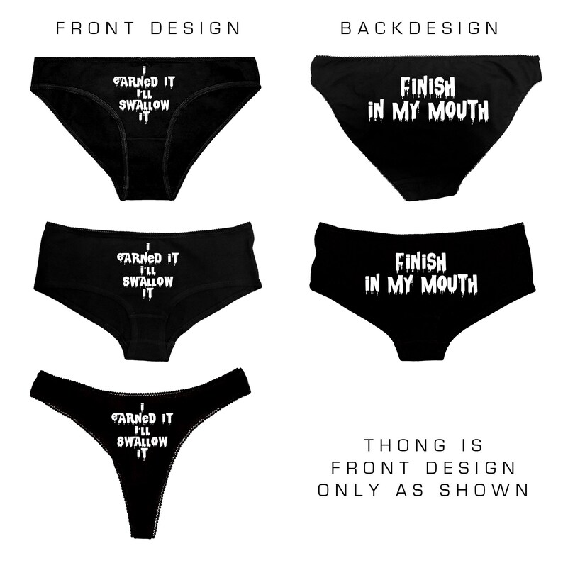 Swallow It Cum In My Mouth Knickers Vest Cami Thong Shorts Etsy Nederland
