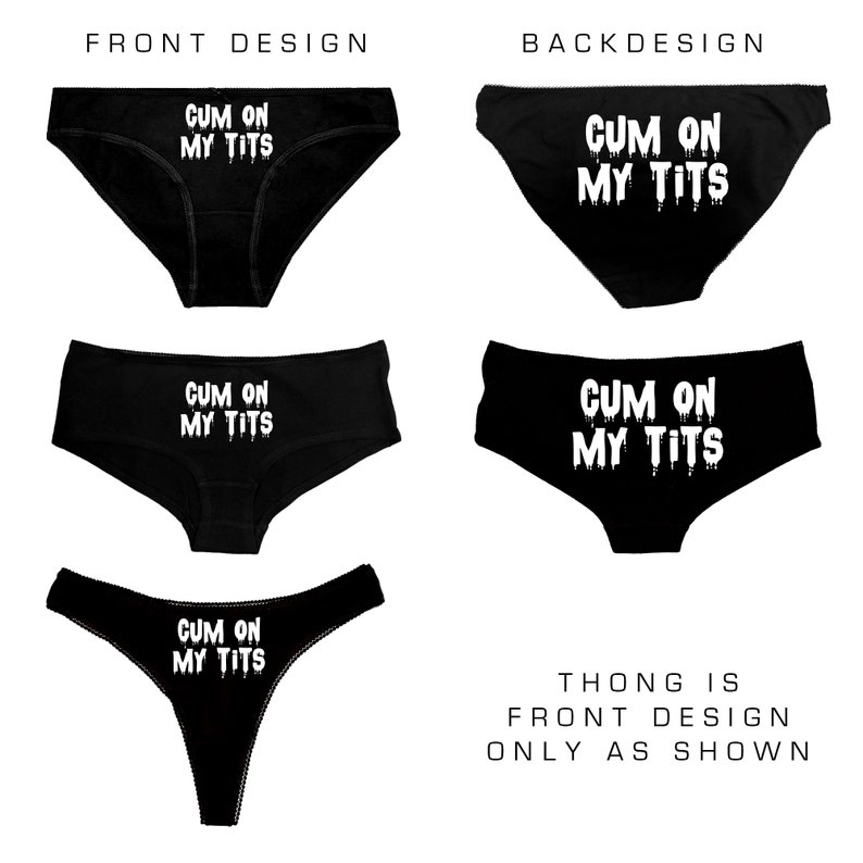 Cum On My Tits Knickers Panties And Camisole Set Facial Etsy Uk