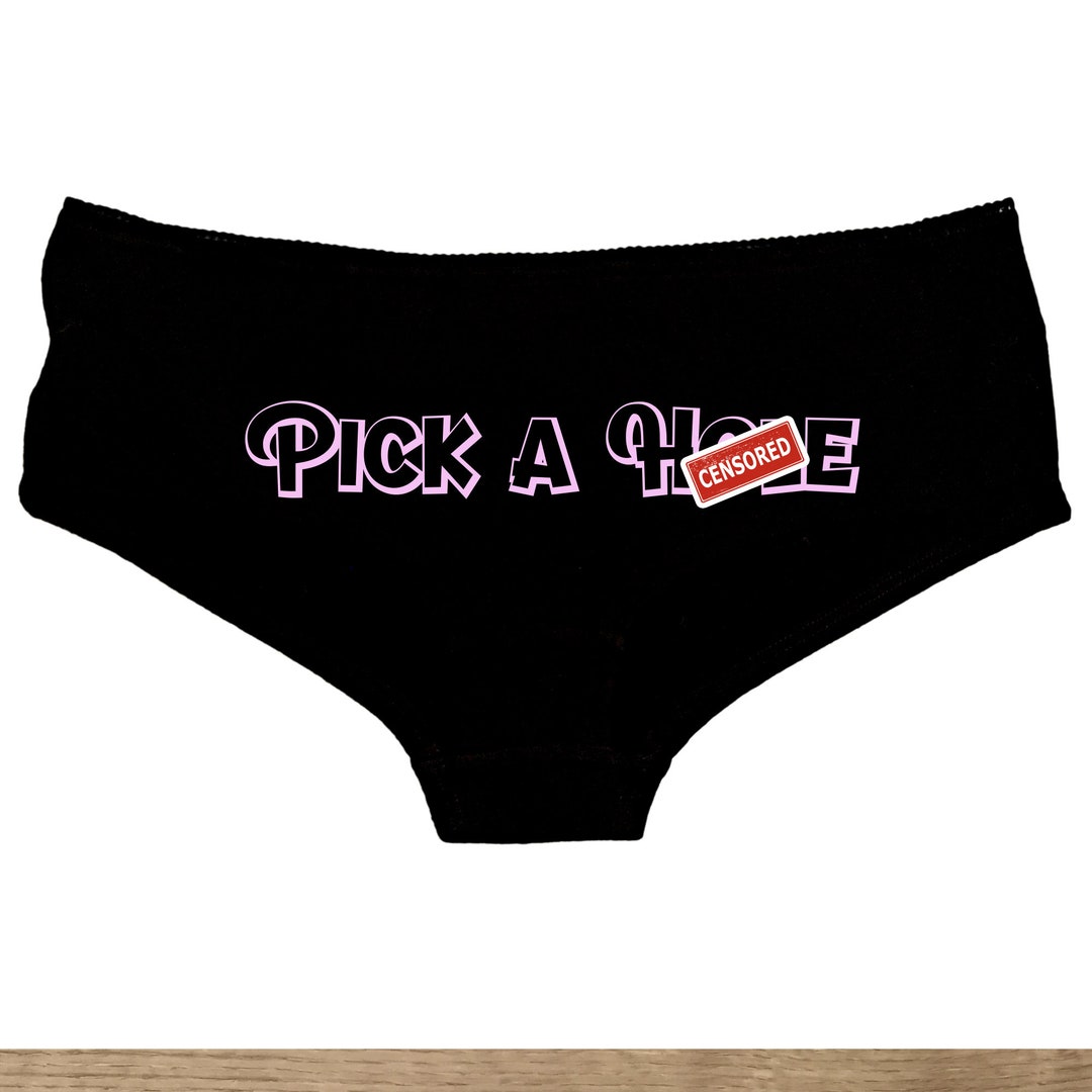 Pick A Hole Slut Knickers Panties And Camisole Set Etsy