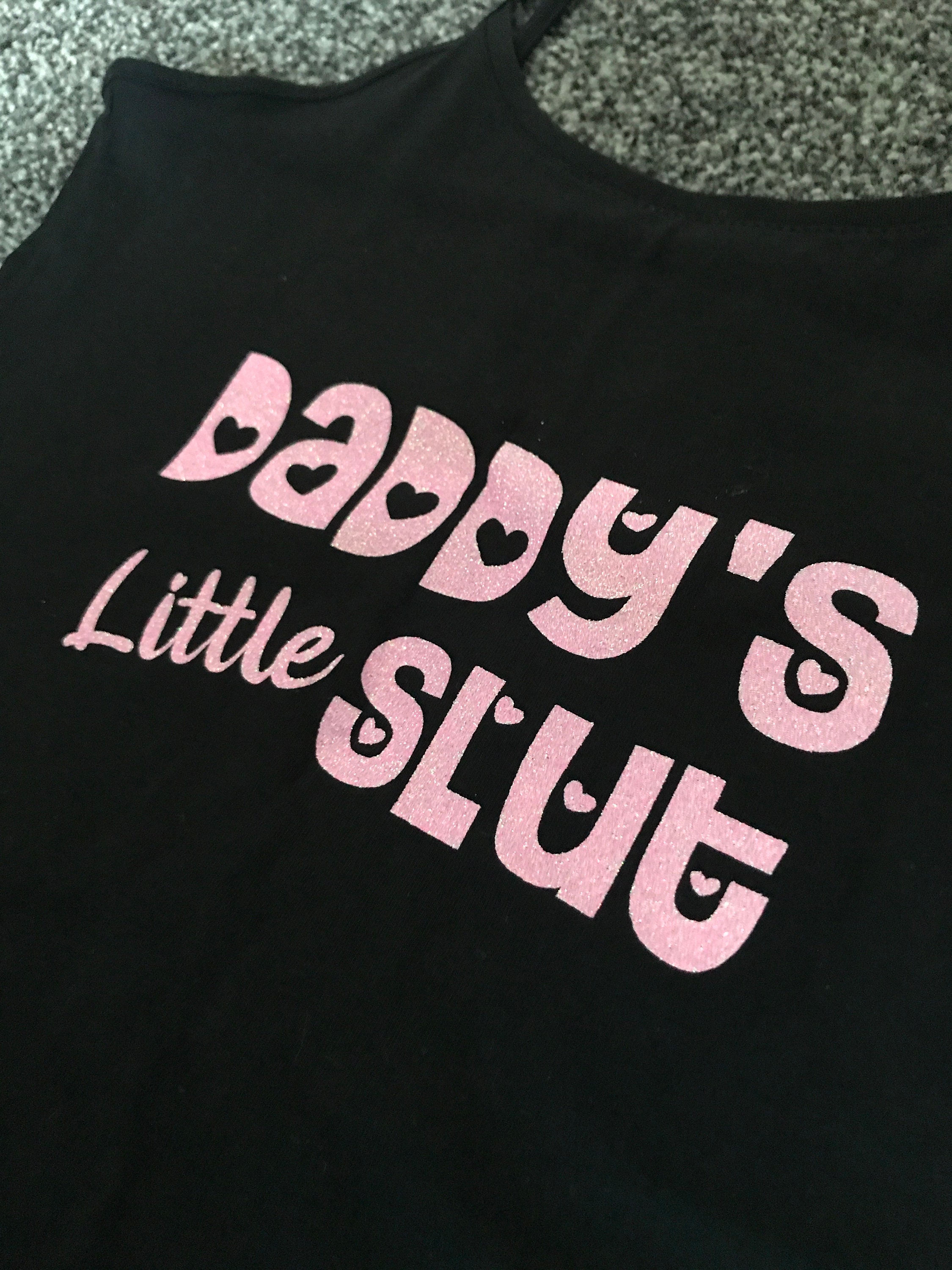 Daddy's Little Slut T Shirt Vest/cami BDSM Bondage - Etsy UK