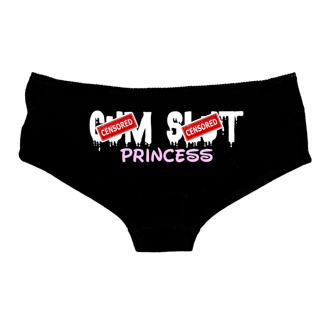 Cumslut Princess Set Knickers Vest Cami Thong Shorts Bdsm Etsy