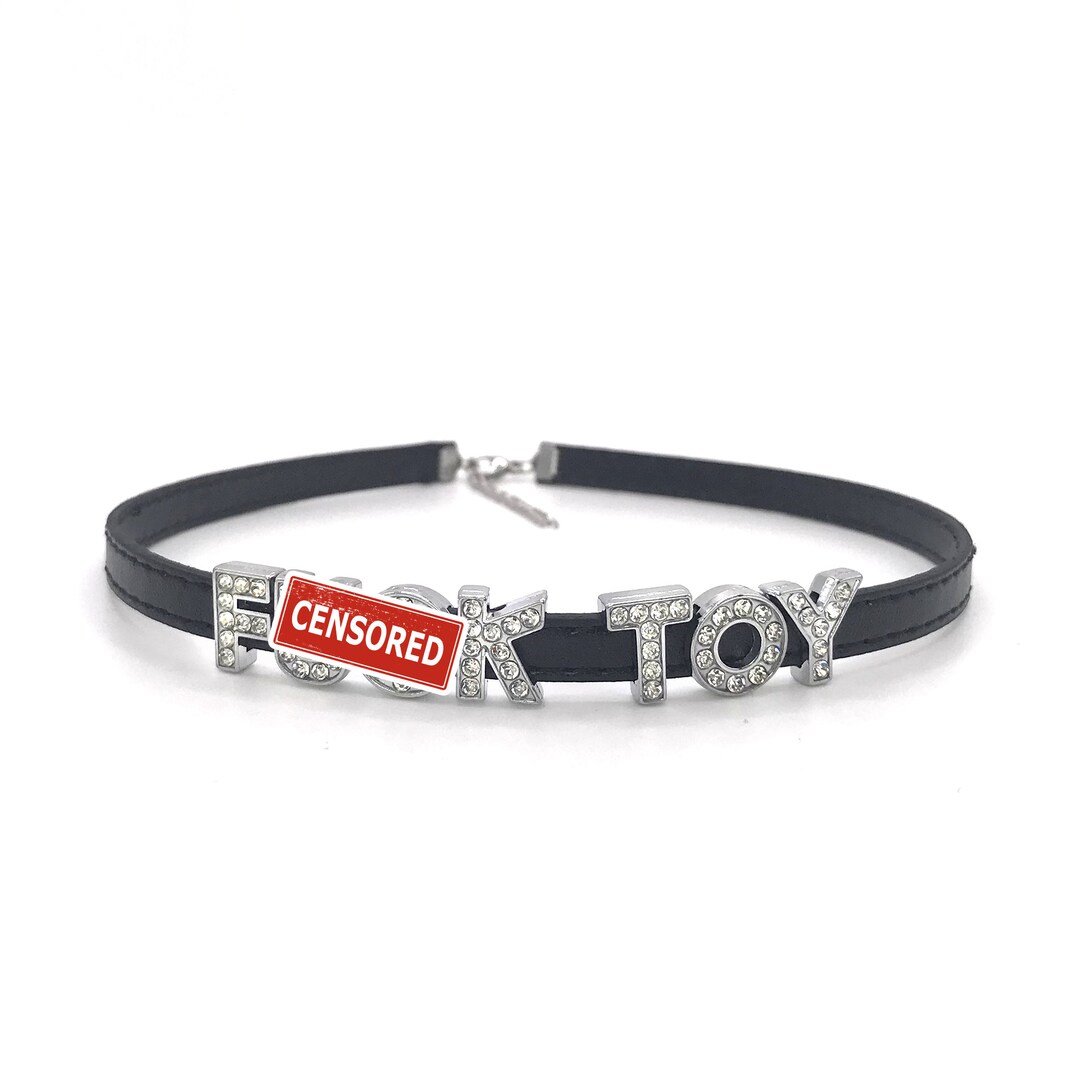 Fuck Toy Choker Velvet & Leatherette Rhinestone Chokers and Collars - Etsy