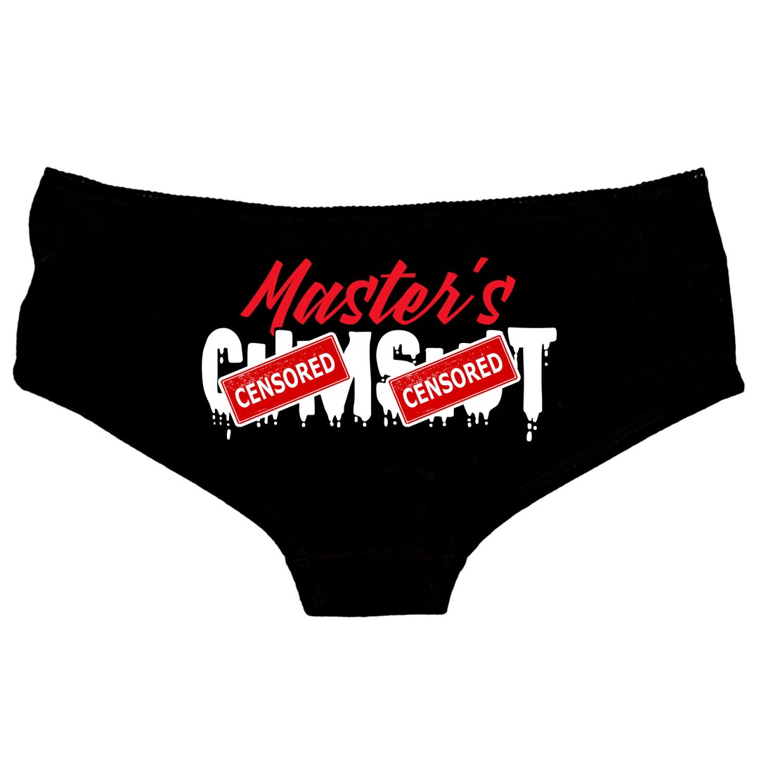 Masters Cum Slut Knickers Panties And Camisole Set Facial Etsy Canada