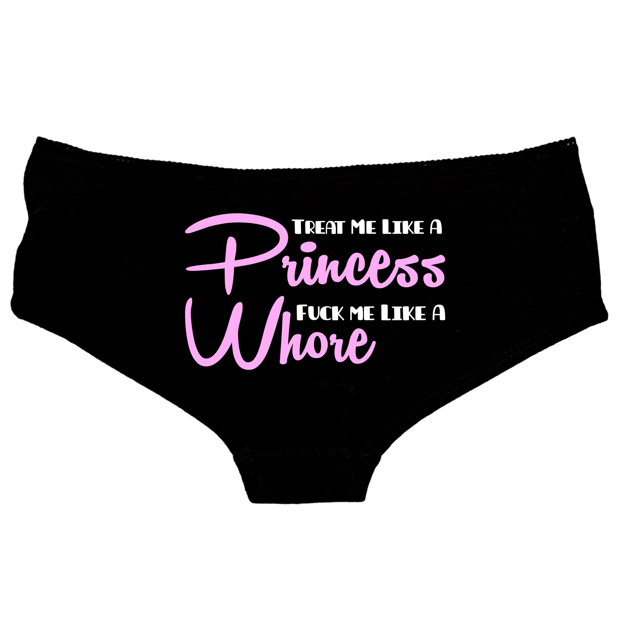 Treat Me Like A Princess Panties Fuck Me Like A Whore Vest Etsy