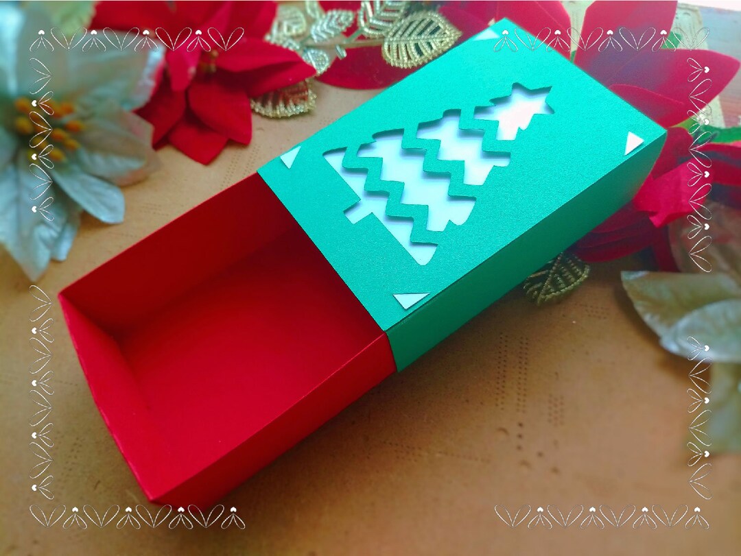 SVG Christmas Favor Box Tree Box Christmas Svg Candy Box - Etsy