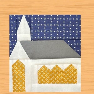 Church Quilt Block Pattern-pdf-3 Different Sizes - Etsy