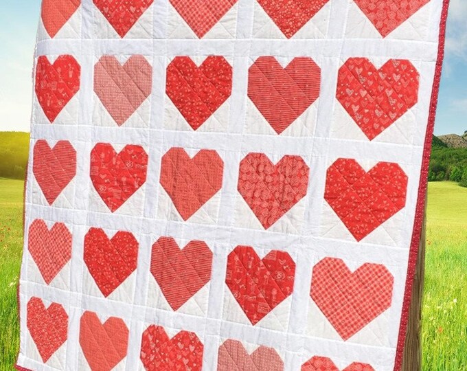Heart to Heart quilting Pattern BY: Southwind Designs - Etsy