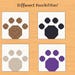 Paw Print Quilt Block Pattern PDF 3 Sizes - Etsy