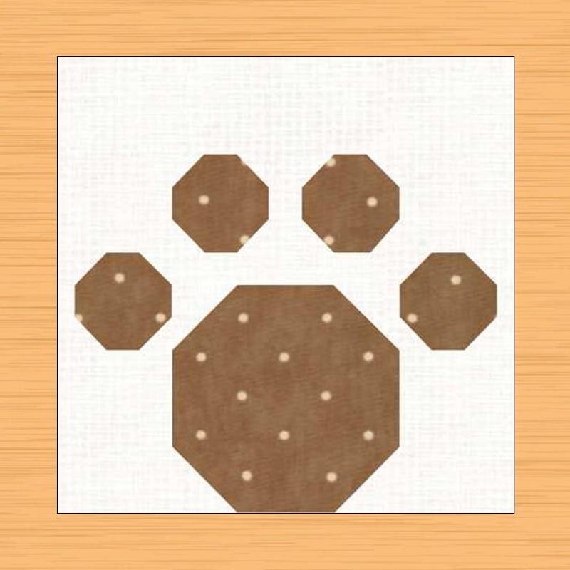 Dog Quilt Block Pattern - Etsy