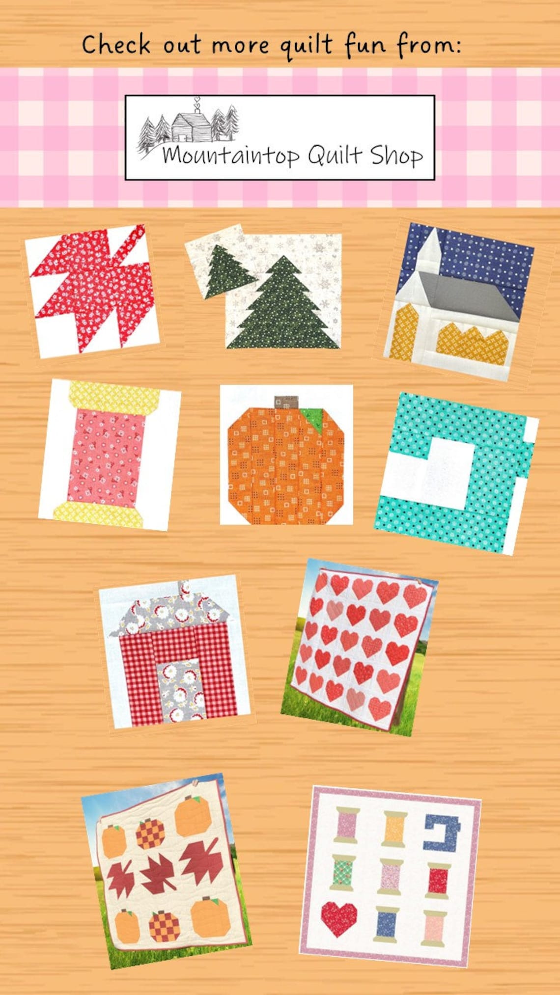 Church Quilt Block Pattern-pdf-3 Different Sizes - Etsy