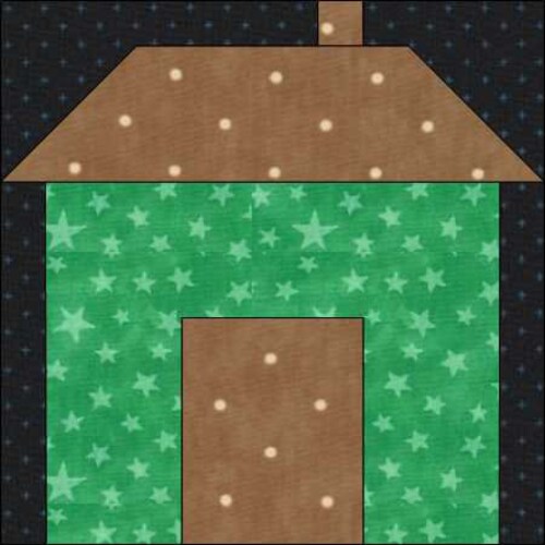 Shaker House Quilt Block Pattern Download - Etsy