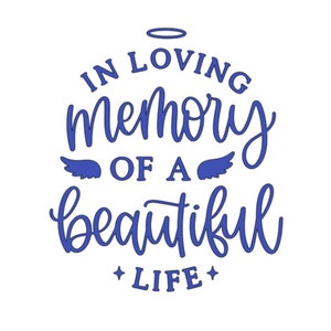 In Loving Memory Vinyl Decal or Iron-on Transfer - Etsy