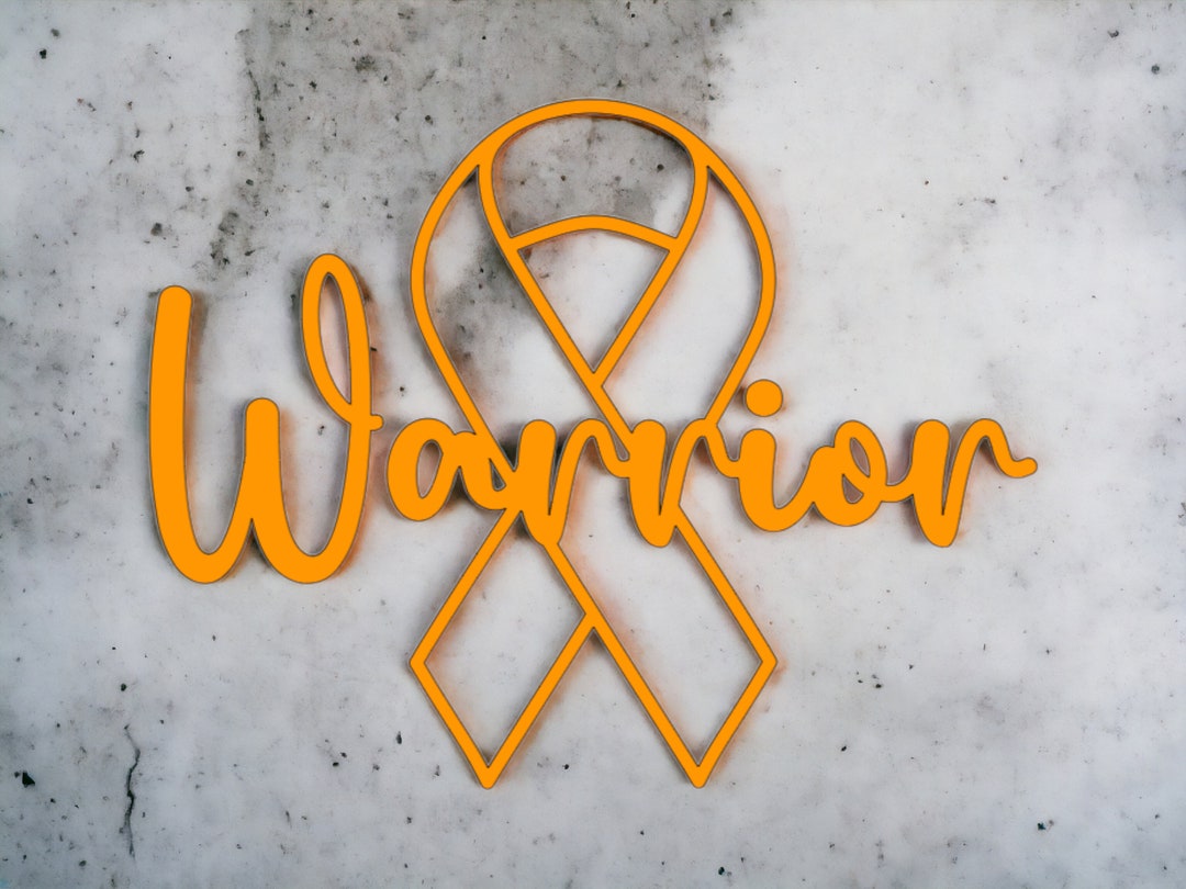 Warrior Ribbon Vinyl Decal or Iron on Vinyl ... Your Choice of Color - Etsy