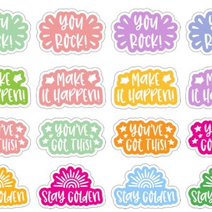 Teacher Praise Stickers | Motivational Classroom Decor - Etsy