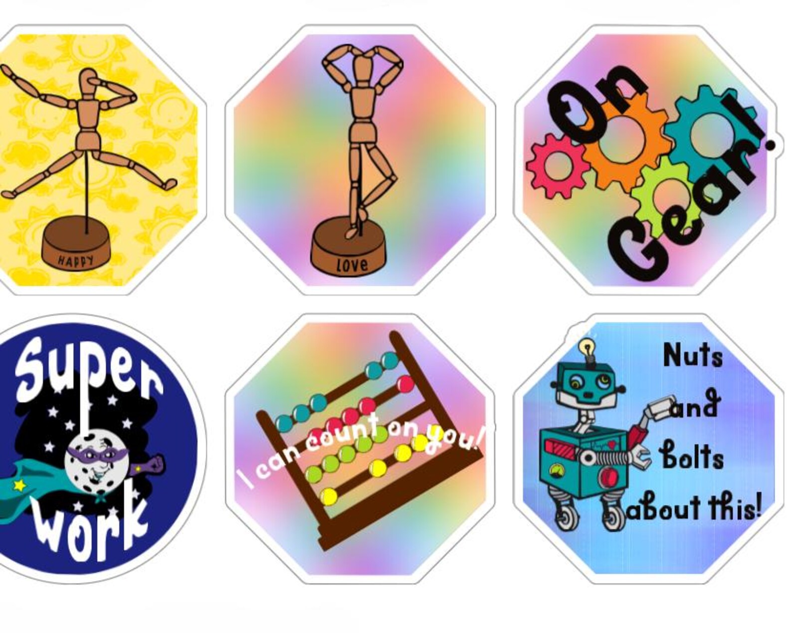 STEM Teacher Reward Stickers | Student Motivation, Classroom Decor - Etsy