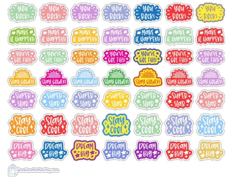Teacher Praise Stickers | Motivational Classroom Decor - Etsy