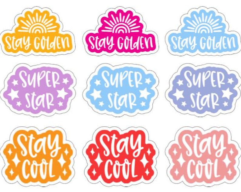 Teacher Praise Stickers | Motivational Classroom Decor - Etsy