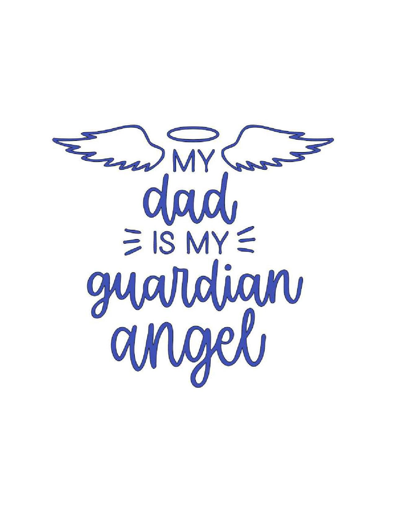 My Dad is My Guardian Angel Decal ... Free Shipping - Etsy
