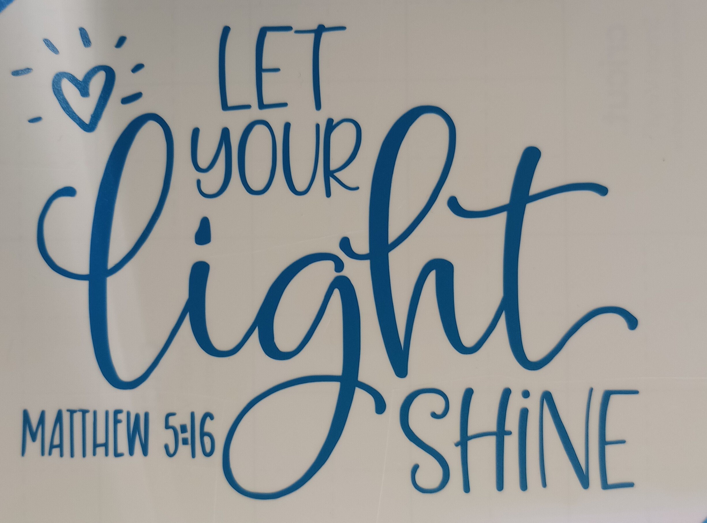 Let Your Light Shine Matthew 5:16 Decal ... Free Shipping - Etsy