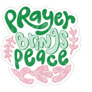 Retro Inspirational Sticker Sheet: Christian Sayings, Bible Verse ...