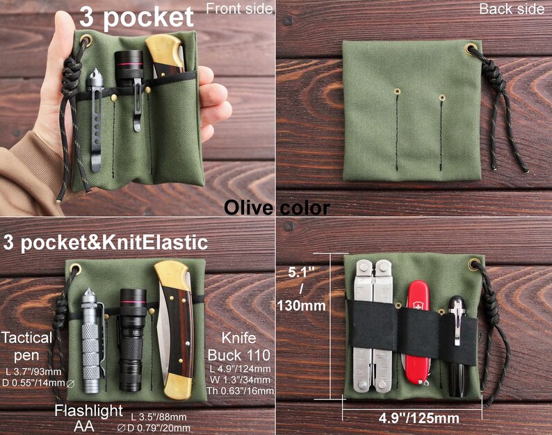 EDC pocket organizer EDC pouch EDC Wallet | Etsy