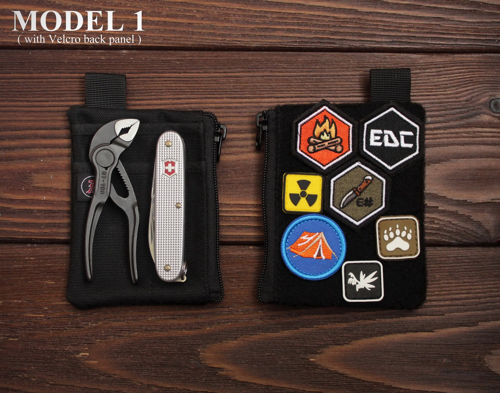 EDC Pouch With Velcro EDC Pocket Organizer - Etsy