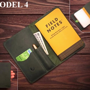 Leather Field Notes Cover With Pen Holder, FREE Personalization - Etsy
