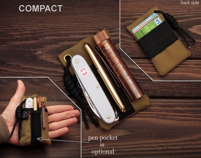 EDC Pouch, EDC Pocket Organizer, EDC Wallet - Etsy