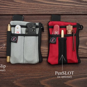 EDC Belt Pouch, EDC Belt Organizer With Triangle Carabiner for Keys - Etsy