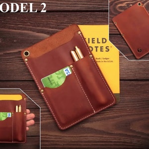 Leather Field Notes Cover With Pen Holder, FREE Personalization - Etsy
