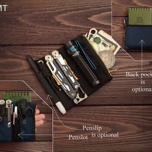 EDC Pocket Organizer, EDC Pouch, EDC Wallet - Etsy