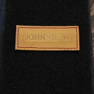 PERSONALIZED Leather PATCH, VELCRO Name Patch - Etsy