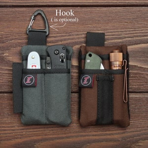 EDC Belt Organizer EDC Belt Pouch With Triangle Carabiner for - Etsy