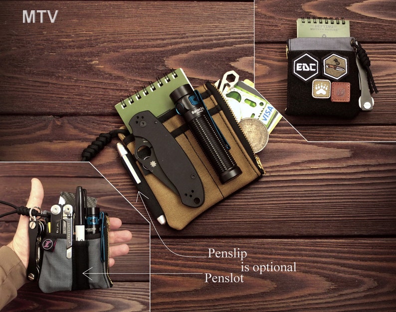 EDC Pouch, EDC Pocket Organizer, EDC Wallet - Etsy