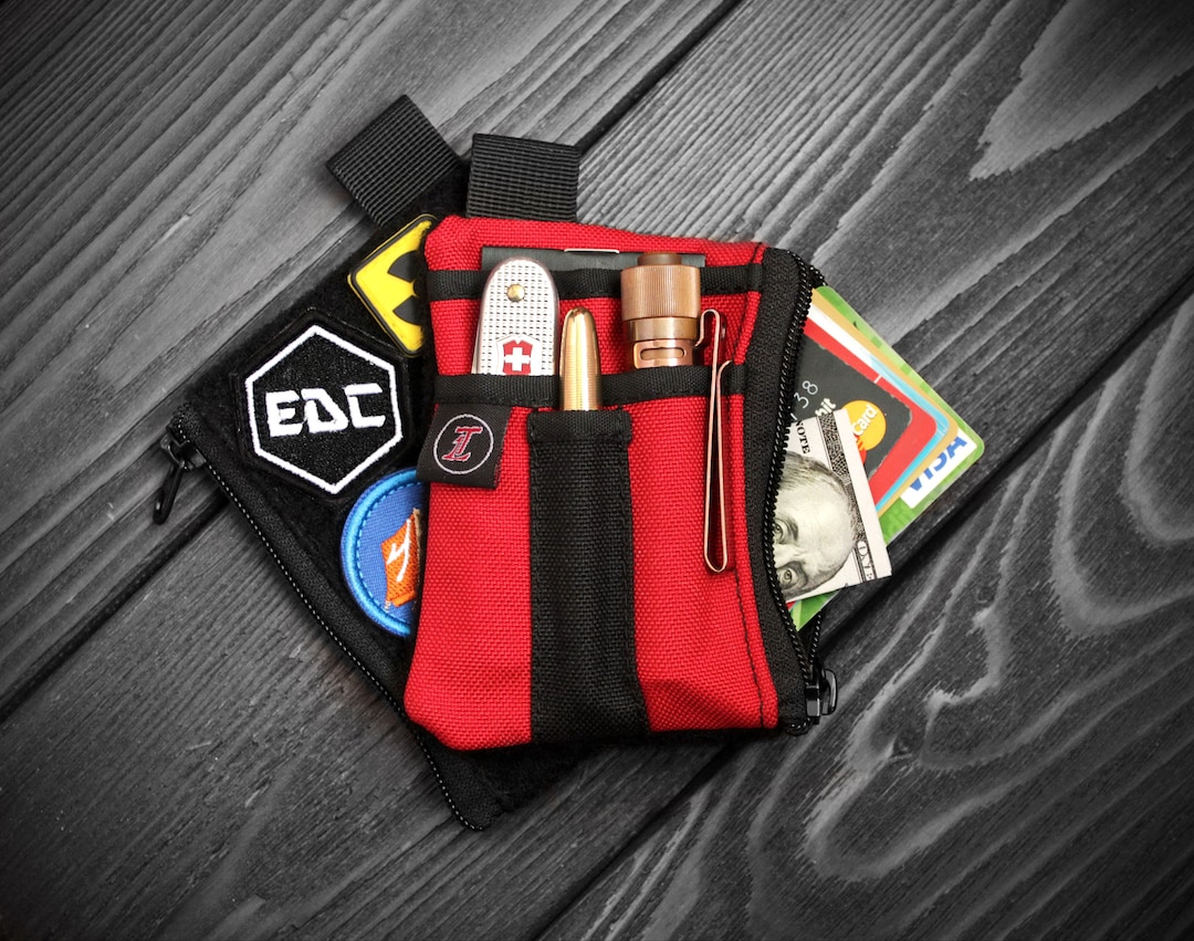 EDC Pocket Organizer, EDC Gear Organizer With Loop Fastener - Etsy