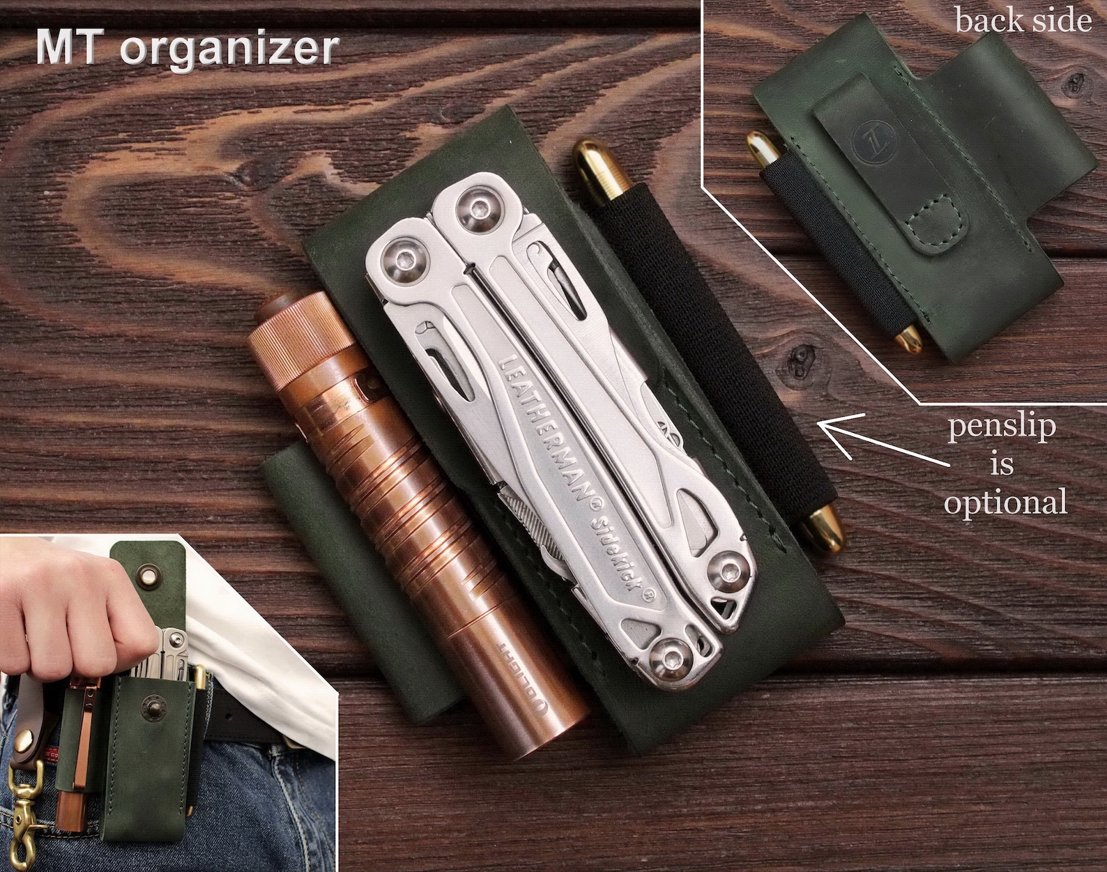 Leather EDC Organizer Small Pocket Organizer EDC Belt Pouch - Etsy