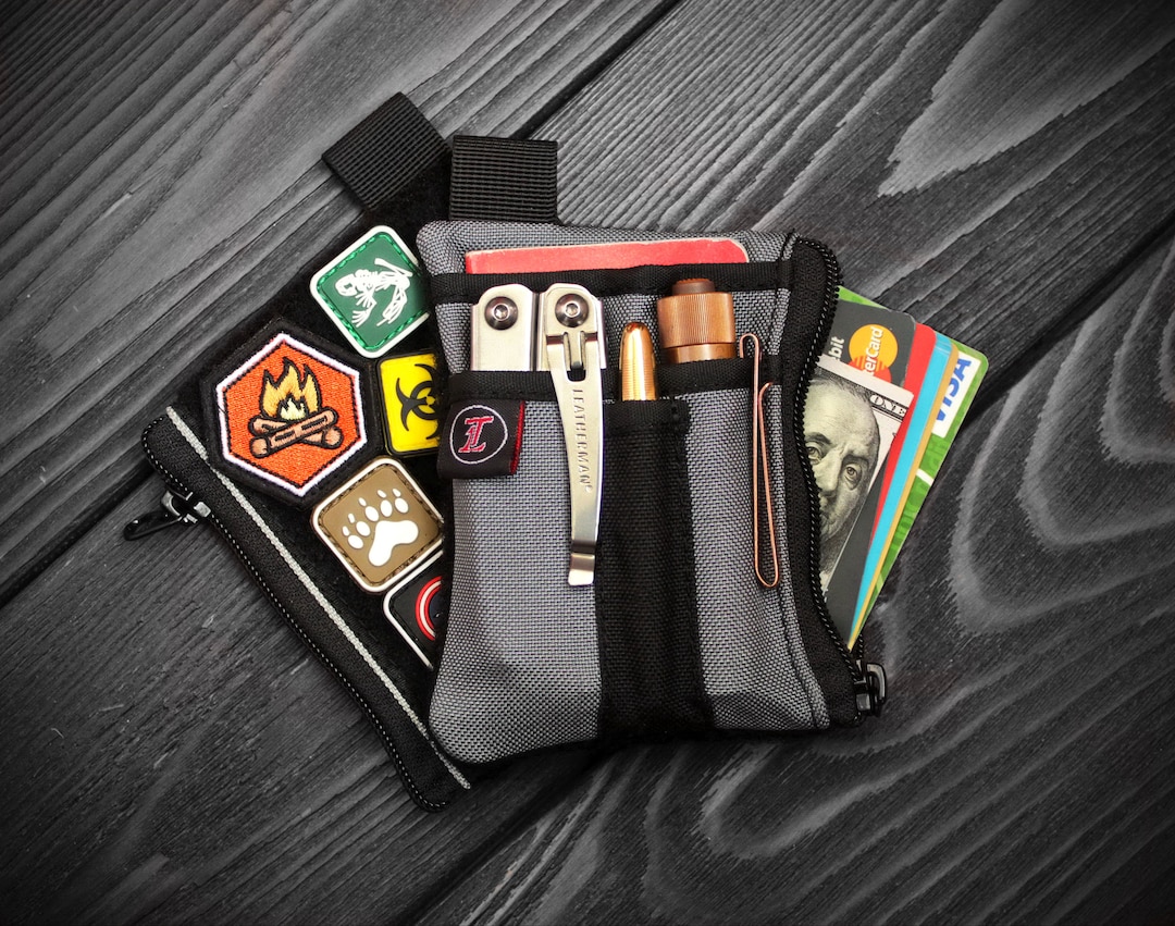 EDC Pouch With Velcro, EDC Pocket Organizer - Etsy