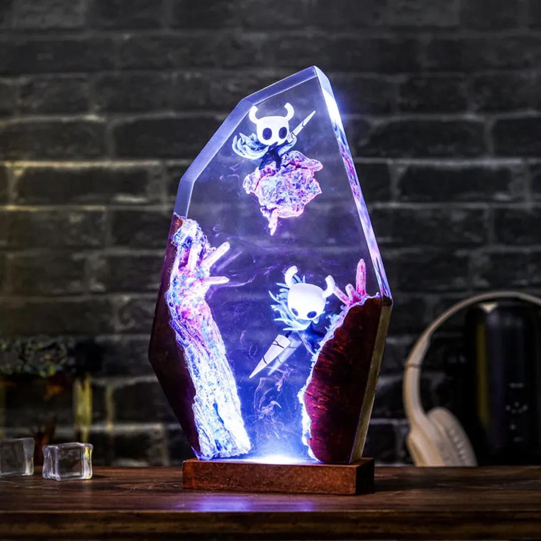Hollow Knight Resin Lamp | Handmade Diorama Night Light | Indie Game ...