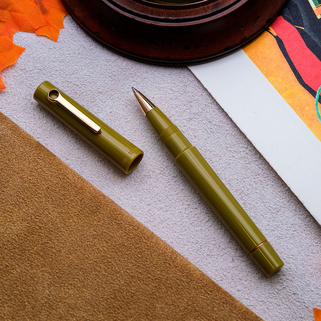 Omas Tokyo Olive Green Rollerball - Etsy