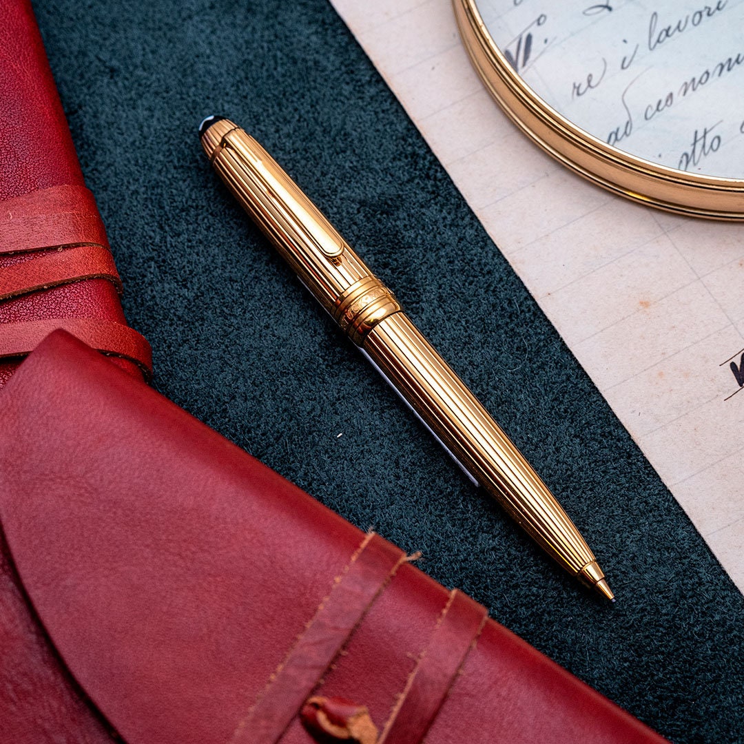 Montblanc Mozart Solitaire Vermeil Mechanical Pencil - Etsy