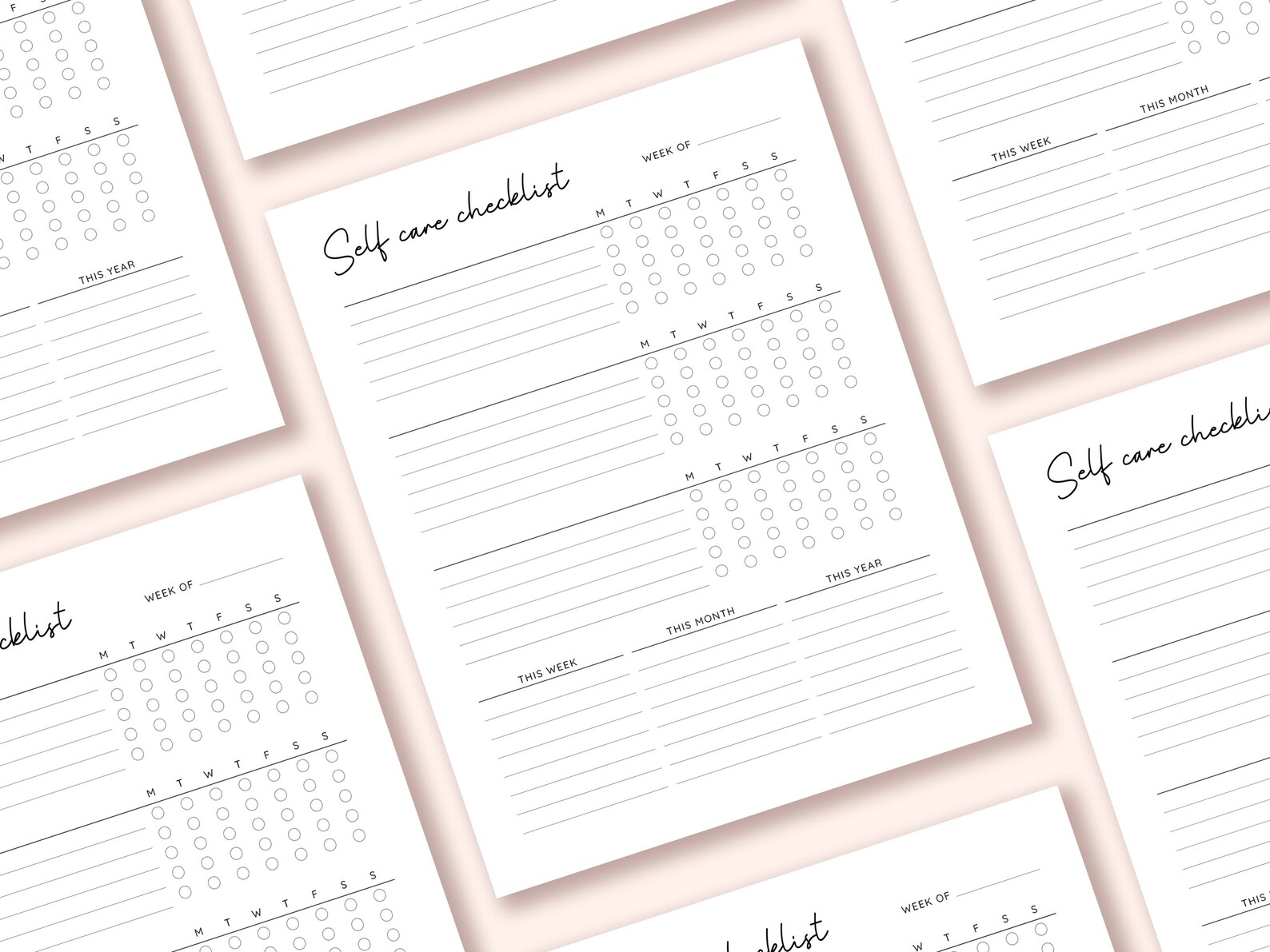 Self Care Checklist Printable Selfcare Checklist Printable Selfcare ...